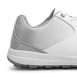 Ifrich Women Golf Shoes Professional Outdoor Golf Sport Sneakers (6.5,Grey)