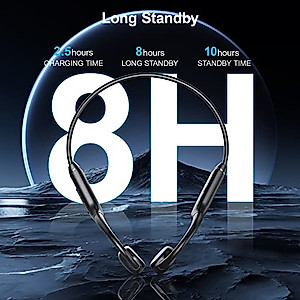 IYY Bone Conduction Headphones,Open-Ear Bluetooth Sport Headphones, Waterproof Wireless Headphones with Built-in Mic for Workout, Running, Hiking, Cycling