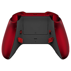 HEXGAMING BLADE Wireless Controller for Xbox Series X & S, for Xbox One, and for Windows 7/8/10-2 Remappable Back Buttons - Triggers Stop - Interchangeable Thumbsticks - Scary Party Scarlet Red