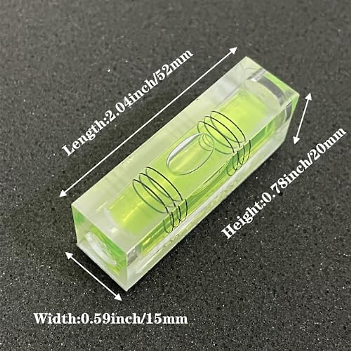 ZUJHPYMI 3Pcs Magnetic Small Bubble Levels 52x20x15mm Three Line High Precision Square Spirit Level Measuring Tools for Leveling Trailer, RV, Machine, Picture Hanging, Magnetism