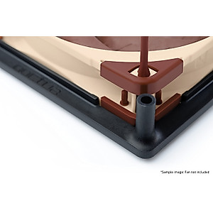 Noctua Bundle: 2X NF-A12x25 PWM chromax.Black.swap + 1x NA-SMFA1, Set for 280mm Water Cooling Radiator