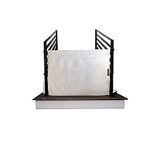 The Stair Barrier Banister to Banister No Drill Baby Gate for Stairs - Fabric Excellence Easy Setup Maximum Security with Portable Pet Gate for Stairs - Climb-Proof Neat and Tidy Fabric Baby Gate