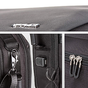 OPACK Rfid Business 15.6 inch Laptop Backpack Convertible Increase Compartment Anti-Theft Laptop Rucksack USB Charging and Water Resistant College Multi-Functional Travel