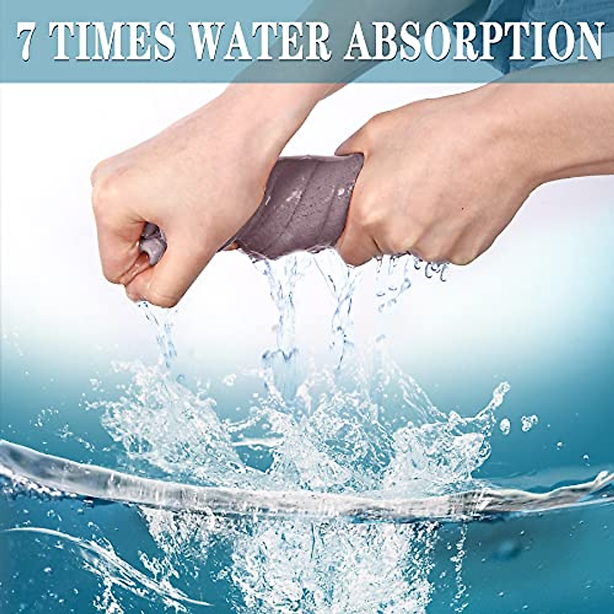 UMANI Towels Kitchen Cloths, Fine Fiber Fleece Super Soft and Absorbent Dish Towels, Extra Thick Cleaning Towels and Hand Towels with Hanging Loop, 12 x 16 Inch, 5 Pack (Purple)