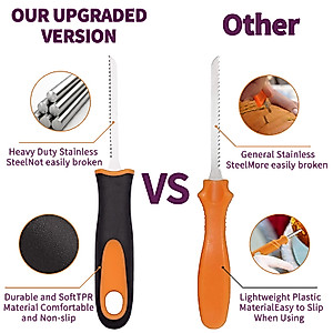 Halloween Pumpkin Carving Tools Kit - 11 PCS Professional Heavy Duty Stainless Steel Pumpkin Carving Tools with Carrying Case for Kids Adults Sculpting Jack-O-Lanterns