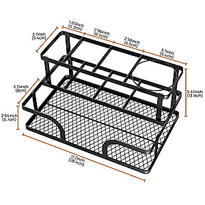 Hair Dryer Organizer, Wall Mount Hair Dryer Holder, Blow Dryer Holder Styling Tool Organizer Storage- for Hair Dryer, Hair Straightener, Curling Wand