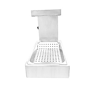 KOUWO Commerical French Fry Warmer Fries Dump Station Fried Food Warmers with Base Pan,500 Watt,110V