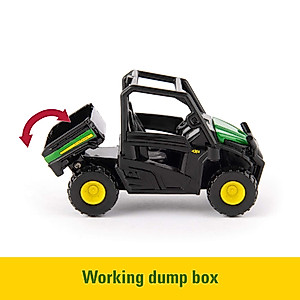 John Deere ERTL Iron Die-Cast Replicas - Includes John Deere Tractor, Gator, and Skid Steer Farm Toys with Collectible Display Box - John Deere Tractor Toys - 3 Inch, Green, 3 Count