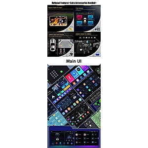 9" Android 10 Car Stereo GPS Carplay Head Unit Bluetooth Multimedia Player for Dodge Journey 2011-2020 Android Auto Audio Video Player Touch Screen Car Radio, Mirror Link GPS Navigation DSP USB