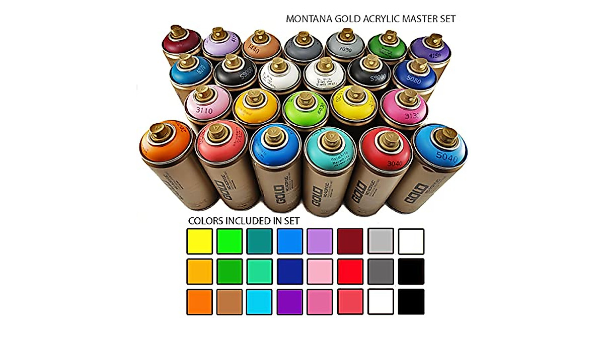 Montana Gold Spray Paint Master Set - 24 Colors