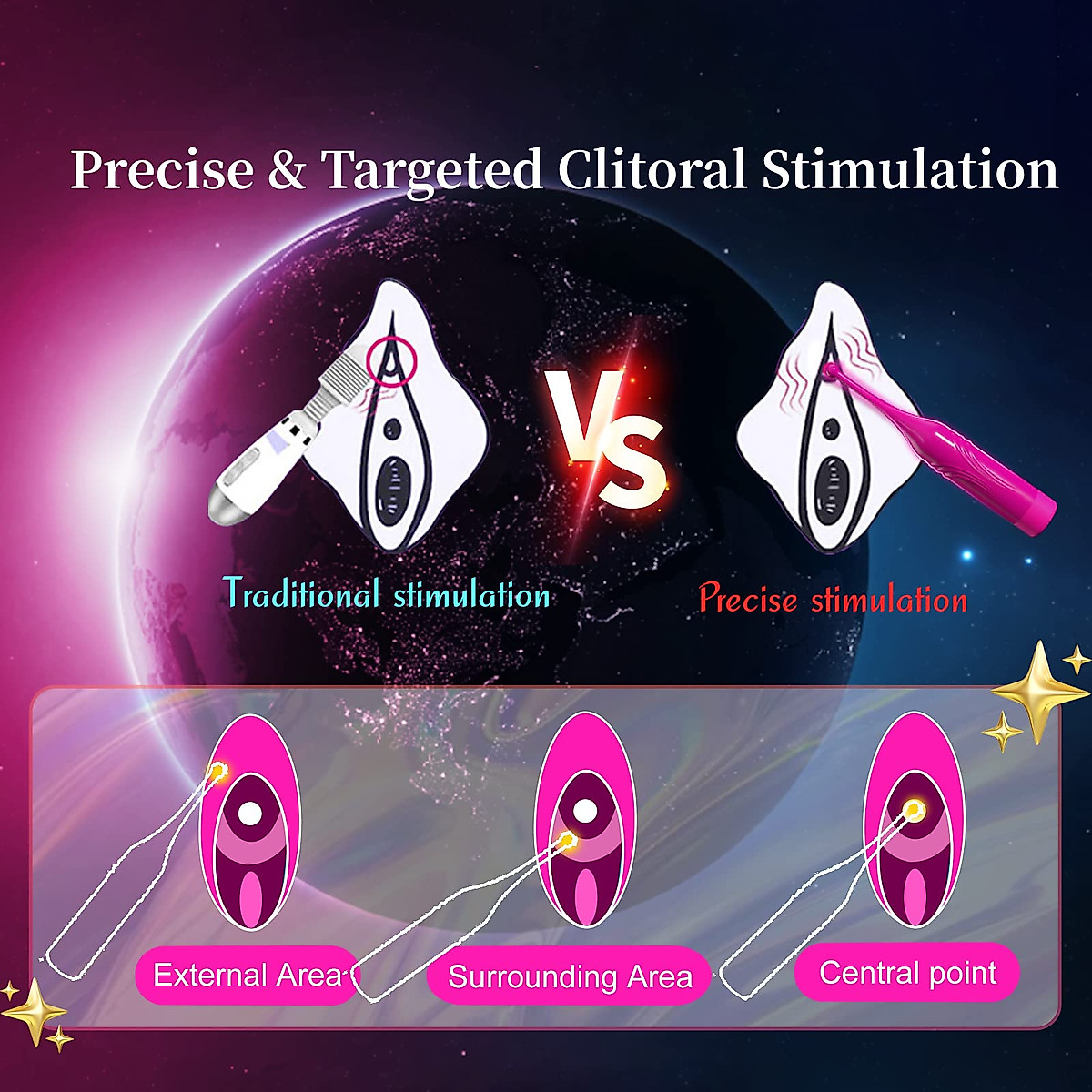 High-Frequency Mini Clitoris G spot Vibrator, Women Couples Adult Sex Toys, Yukzen Powerful Female Vibrating Sex Toy Clitoral Stimulator Wand Vibrator for Woman Her Pleasure, Dildo Vibrators Sex Games