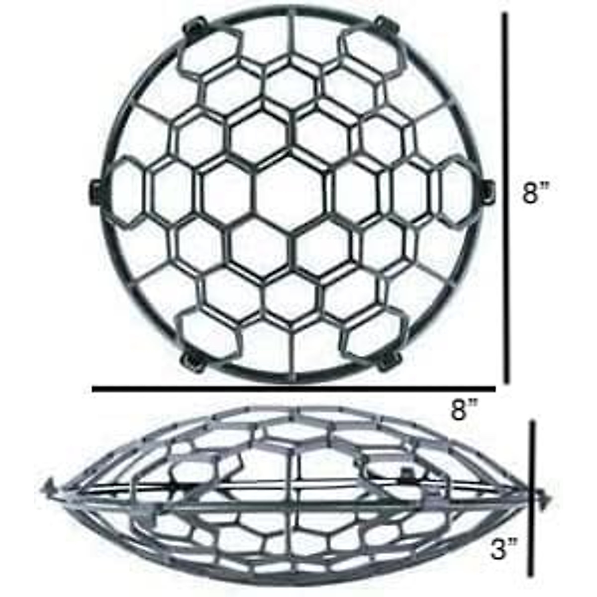 Floral Cage Arranger for Flowers l Bouquet Floral Cage l Pillow Floral Cage for Centerpieces and Vases l Sell in Set of 2 (8", Pillow) (335-72-07)