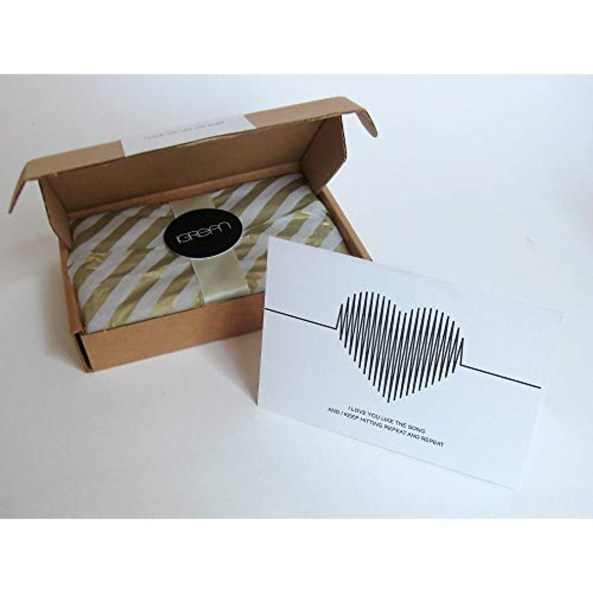 I Love You Like The Song - Customized Sound Wave Prints - Soundwave Art in Acrylic Frame Gift for 3rd Anniversary, Valentines Day and Birthday