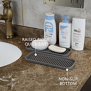 Kmass Kmax 6pack Kitchen Sink Suction Sponge Holder and silicone sponge holder with 2 nylon dish scoring pads bathroom Kitchen Soap Tray for Dish Scrubber sink caddy Organizer Sponge for Kitchen Sink