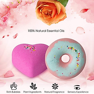 10 Bath Bombs for Kids, Bath Bomb Gift Set, Natural Bubble Bathbombs, Shea Butter Dry Skin Moisturize, Fizzy Spa Bath for Her Mom Women Kids Girls Girlfriend, Birthday Christmas Valentines Mothers Day