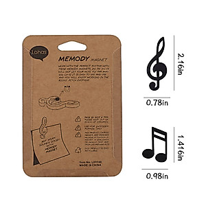 JJJ 12 Pcs Musical Notes Magnets Fridge,Black and White Small Fridge Magnets Cute Decorative Refrigerator for Office Kitchen Magnets Locker Glass Magnets, one size (BXT02)