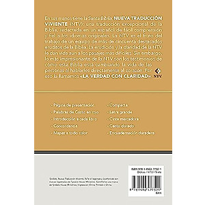 Santa Biblia NTV, Edición compacta, letra grande (SentiPiel, Café, Letra Roja) (Spanish Edition)