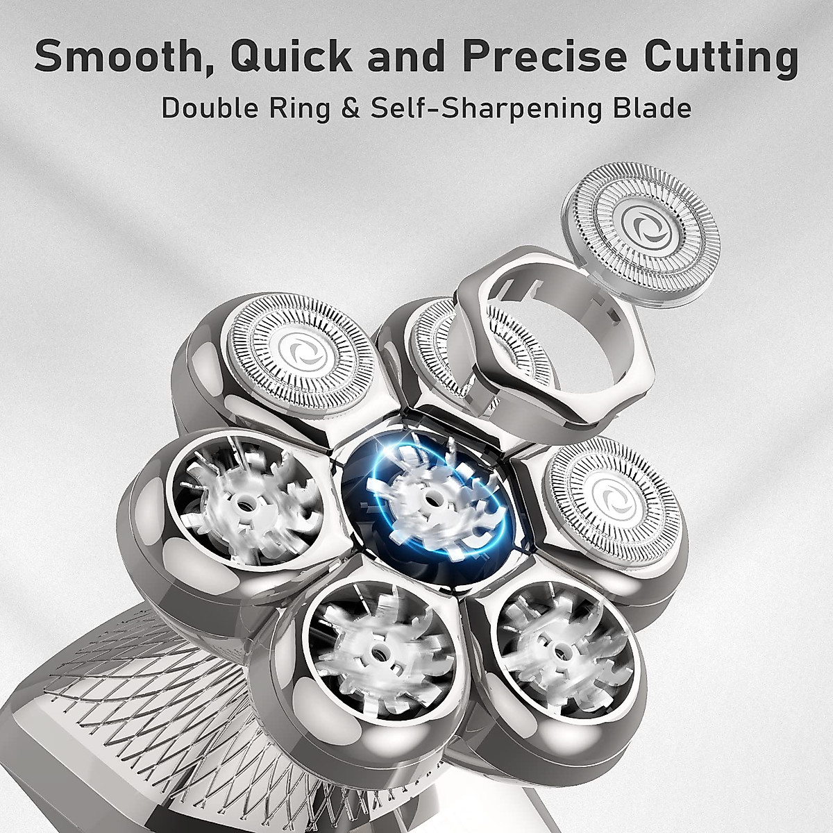 Head Shavers for Bald Men, JIMSTER Electric Shavers for Bald Head Cordless, Bald Head Shavers for Men, 5-in-1 Men's Electric Shaver