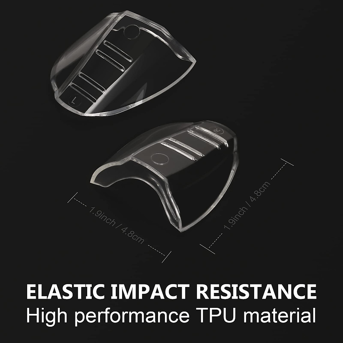 YunTuo 16 Pairs Eye Glasses Side Shields for Prescription Glasses, Slip on Clear Side Shield- Fits Small to Large Eyeglasses