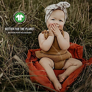 Kishu Baby Indi GOTS Organic Muslin Swaddle Blanket Gift Set in Earthy, Gender Neutral Colors - Stone Washed for Extra Softness – Fairtrade Certified, XL 47 in x 47 in (Dark Olive, Rust, Caramel)