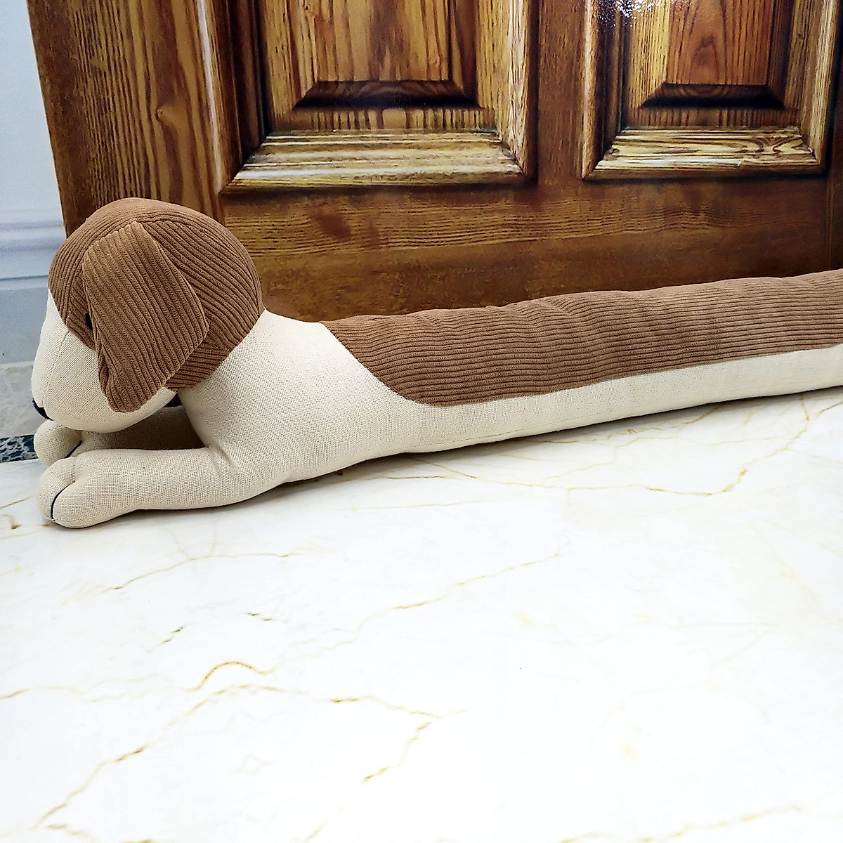 Fabric Under Door Draft Stopper Weather Stripping Sound Proof Bottom Seal Heavy Duty Reduce Noice Window Draft Stopper Decorative Cute Dog