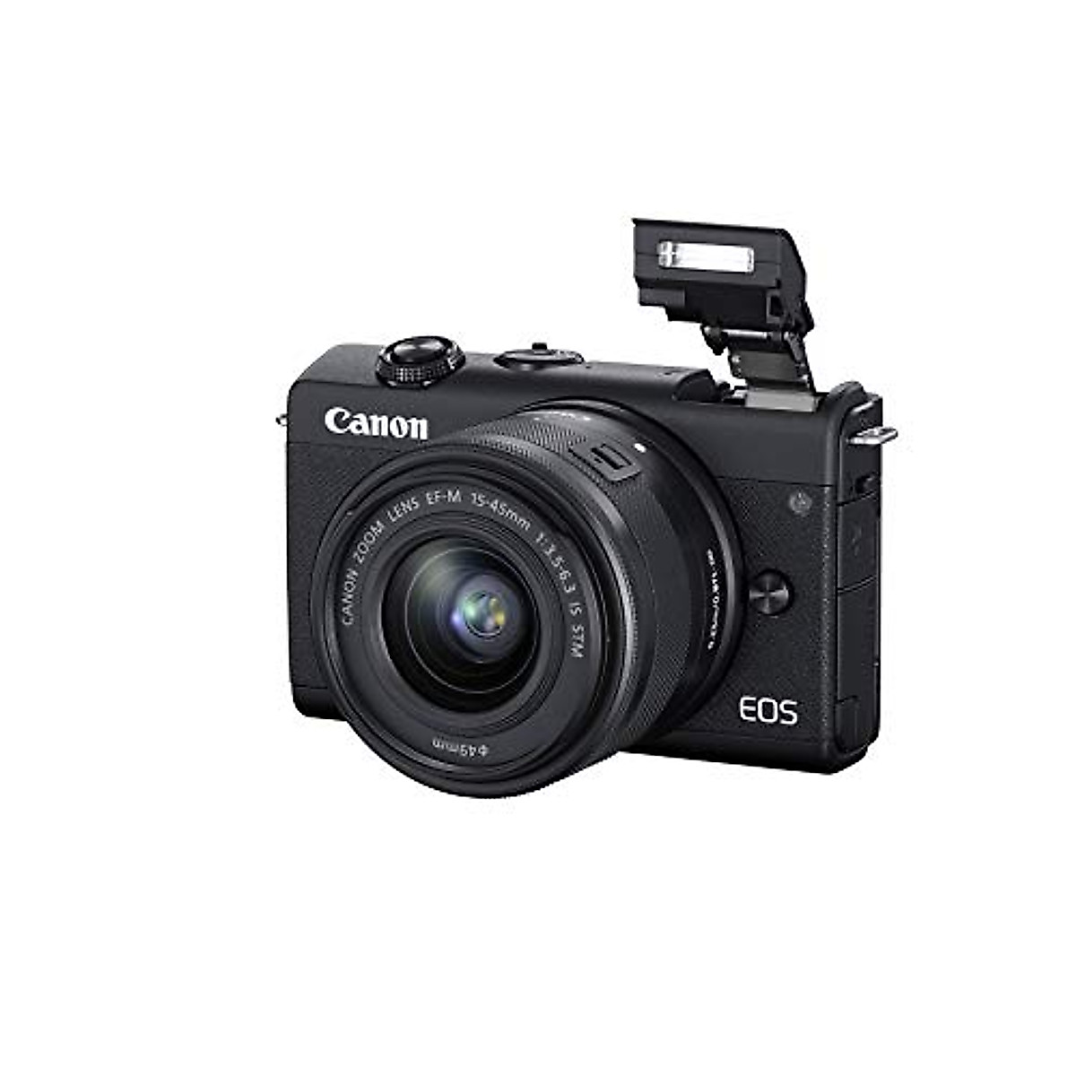 Canon EOS M200 Compact Mirrorless Digital Vlogging Camera with EF-M 15-45mm Lens, Vertical 4K Video Support, 3.0-inch Touch Panel LCD, Built-in Wi-Fi, and Bluetooth Technology, Black