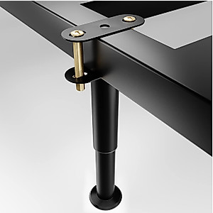 Adjustable Bed Frame Support Legs,Metal Bed Center Slat Heavy Support Leg,UPGRADE Under Bed Support, Bed Slat Reinforcement Kit,Bed Support Legs for Bed Frame Replacement,More Stable, More Quiet(4pcs)