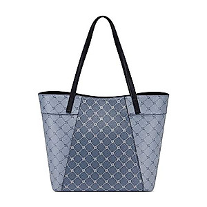 NINE WEST Sunnyside Jet Set Tote, Denim Logo