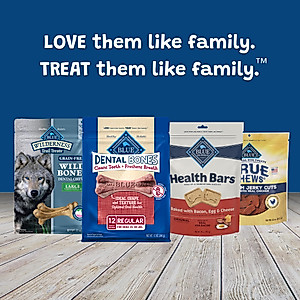 Blue Buffalo Dental Bones Regular Natural Dental Chew Dog Treats Bag