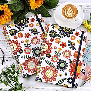 Ruled Notebook/Journal - Lined Journal with Premium Thick Paper, 8.5" X 6.4", College Ruled Spiral Notebook/Journal, Banded with Exquisite Inner Pocket, Waterproof Hardcover with Colorful Pattern