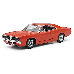 New Ray 1969 Dodge Charger R/T Black Muscle Car Collection 1/25 Diecast Model Car