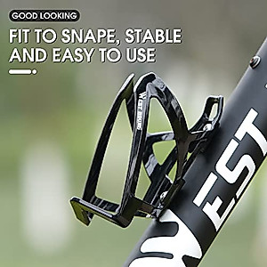 WEST BIKING Bike Water Bottle Cage, Durable Ultralight Plastic Water Drink Holder Rack, Lightweight PC for Bicycle, Cycling Bottle Holder Cages for MTB, Road/ Mountain Bikes