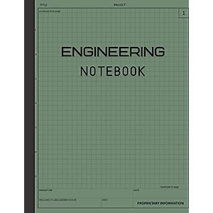 Engineering Notebook: 120 Pages Grid Format, Math Space Science Technology Engineering Math Physics, Graph Paper Composition Notebook, For Student, Teacher, Engineer, Architect, Designer, Scientist…