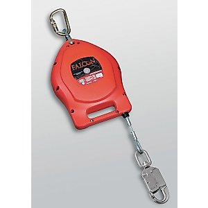 Honeywell MP50G-Z7/50FT Miller by 50' Falcon Self-Retracting 3/16'' Galvanized Wire Rope Lifeline With Tagline And Carabiner, ANSI Z359, English, 15.34 fl. oz., Plastic, 1" x 600" x 1"