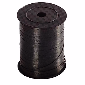 500 Yards Black Crimped Curling Ribbon Balloon Curling Ribbon Balloon String Roll for Decoration Balloon Accessories