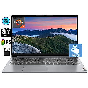 Lenovo 2022 Newest IdeaPad Laptop 15.6" FHD IPS Touchscreen, 8-Core AMD Ryzen 7 5700U (Upto 4.3GHz, Beat i7-1180G7), 16GB RAM, 1TB SSD, Fingerprint Reader, WiFi 6, Long Battery, Win 11+MarxsolCables