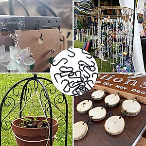 ASSORAIN 100 PCS Small s Hooks for Hanging,s Hooks Small,Mini S Hooks for Hanging Small S Hook,Steel S Shaped Hooks for Christmas Ornament 1/2 Inch Wire Hangers,for Crafts, Jewelry and Hanging