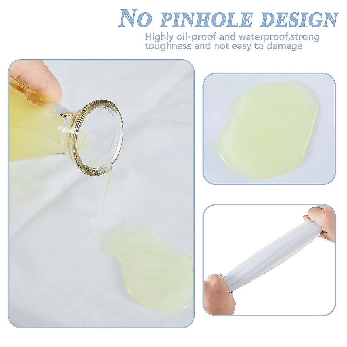 20 Pcs Plastic Aprons Vinyl Clear Waterproof Apron 47 Inches Unisex Transparent Apron Heavy Duty Plastic Aprons for Kitchen Cooking Cleaning Dishwashing Butcher Work