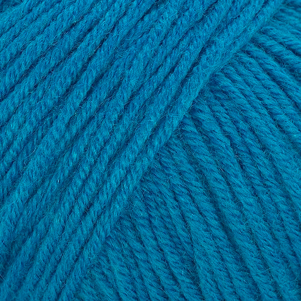 Estako Happy Cotton XL, (6 Skeins Pack) 50% Cotton 50% Acrylic Yarn, Soft, Medium weight (4) for Crochet and Knitting (6 x 1.76 Oz) / (6 x 114 Yrds) (4240 - Dark Turquoise)
