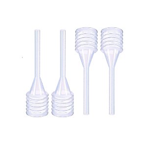 50Pcs 4ml Clear Plastic Transfer Pipettes Accordion Style Liquid Eye Dropper Squeeze Transfer Pipettes for Essential Oils Perfume Dispense Pipettes