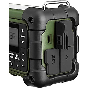 Sangean MMR-99 AM/FM-RBDS/Bluetooth/AUX/Weather/Multi-Powered Digital Tuning Emergency Radio, Forest Green