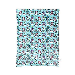 Coosey Unicorn Fleece Baby Blanket Printed Thick Soft Lightweight Cozy Warm Plush Minky Baby Blanket for Toddler Newborns Kids, 30" X 40"