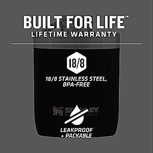 Stanley Master Flask 8oz with Never-Lose Cap, Wide Mouth Stainless Steel Hip Flask for Easy Filling & Pouring, Insulated BPA-Free Leak-Proof Flask