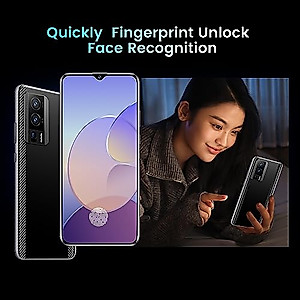 ExAchat K60 Pro Unlocked Cell Phone 5G, 6GB+256GB Android 13 Phones 6.7" FHD+Display 120HzD 64MP AI Camera Unlocked Smartphone 5500mAh 4G 5G Dual SIM/Face ID/GPS