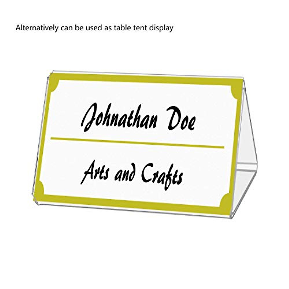 10 Pack Sign Holder Multi Sided 4 x 6 Inch Clear Acrylic Counter Signage Display Accommodates 3 Images for Bars Restaurants and Nightclubs by Marketing Holders