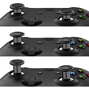 Replacement Thumbsticks for Xbox One/ PS4 Original Controllers, (8 Pcs)Black Analog Thumb Joysticks for Xbox One S ,T8 T6 Repair Screwdriver Kit for Xbox One Controller