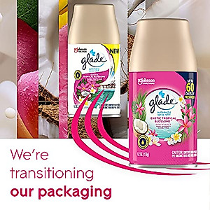 Glade Automatic Spray Refill, Air Freshener for Home and Bathroom, Tropical Blossoms, 6.2 Oz, 3 Count