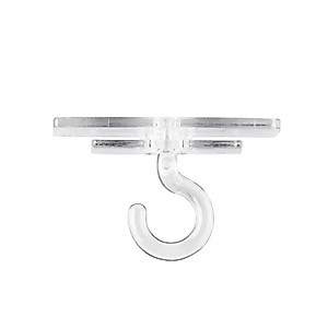 Command Party Ceiling, 3-Hooks (17803-ES), Clear, 3 Count
