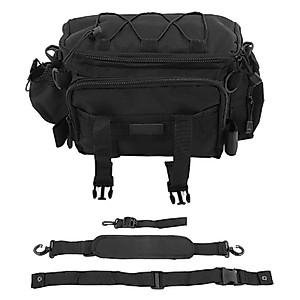 TOTITOM Fishing Tackle Bag Double Layer Waterproof Canvas Multifunction Fishing Bag Fishing Bag Backpack for Outdoor Angling fishing tackle bag large fishing tackle bag medium