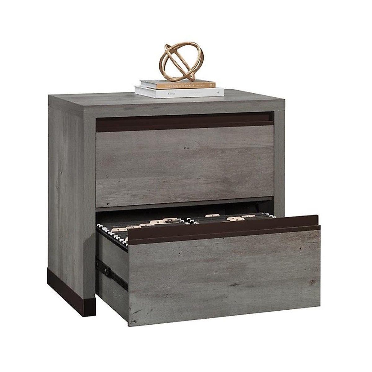 Pemberly Row Engineered Wood 2-Drawers Lateral File Cabinet Mystic Oak